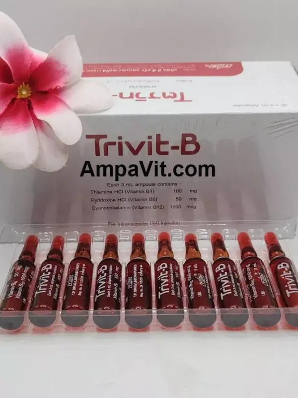 Trivit B B-Complex Ampoules (B1, B6, B12) 50 Pack | AmpaVit
