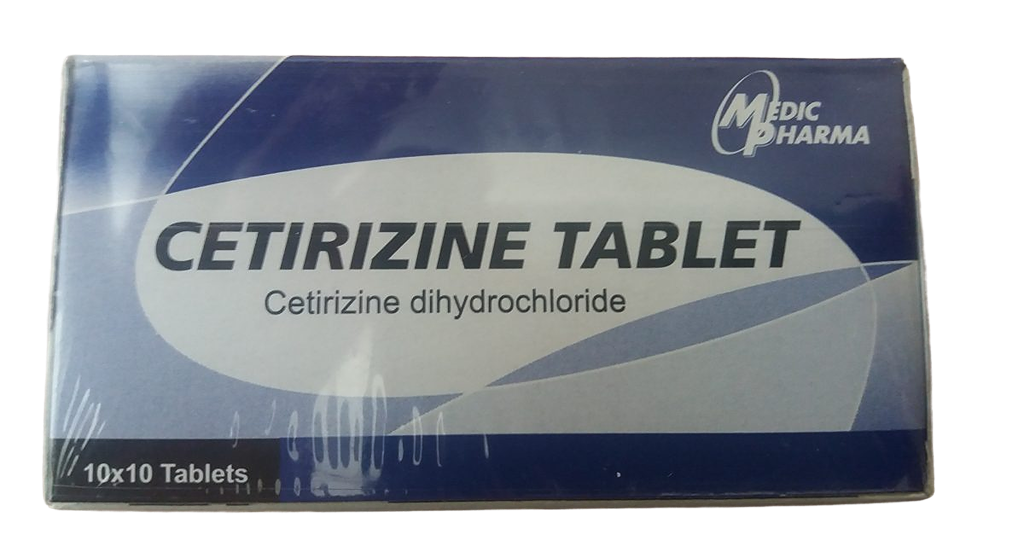 Antihistamine Cetirizine- 100 x 10mg
