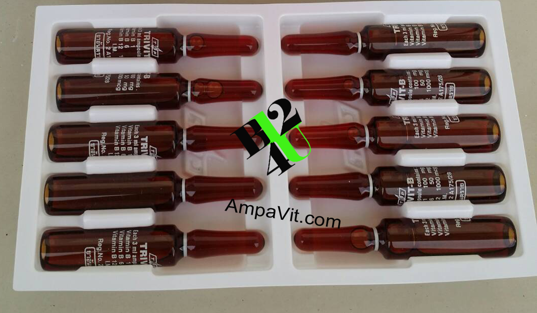 B12 B1 B6 Complex- Vitamin Supplement - AmpaVit - B124U