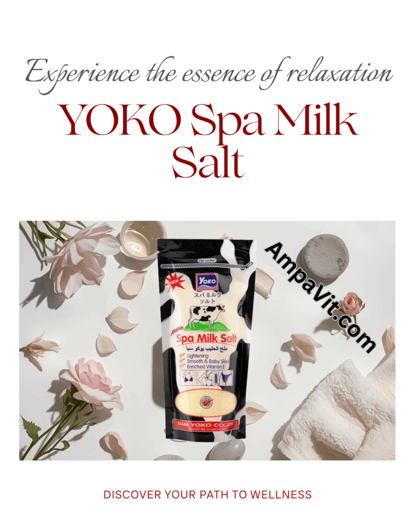 YOKO Spa Milk Salt 300 g – Classic Thai Exfoliating Body Scrub – AmpaVit